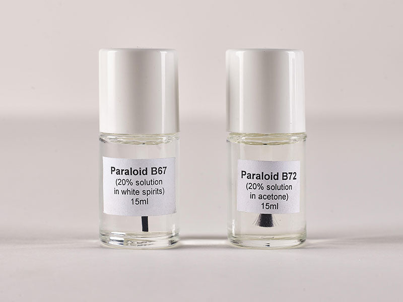 Paraloid B67 & B72 kit, 15ml bottles with brush applicator – Archival ...